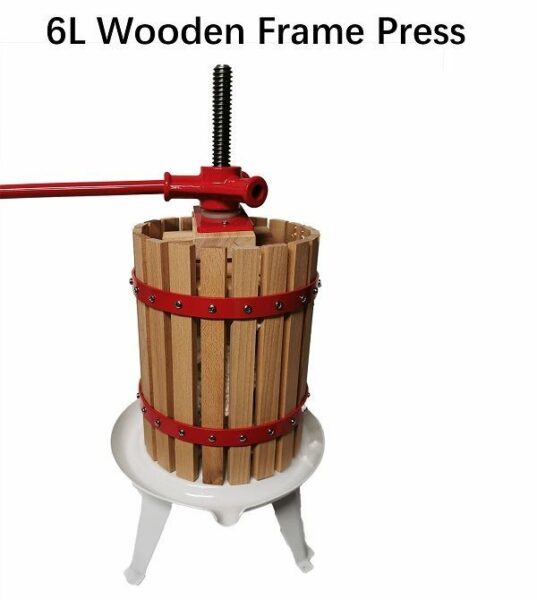 6L Manual press with wooden bucket(To be assembled) - Brewers Choice