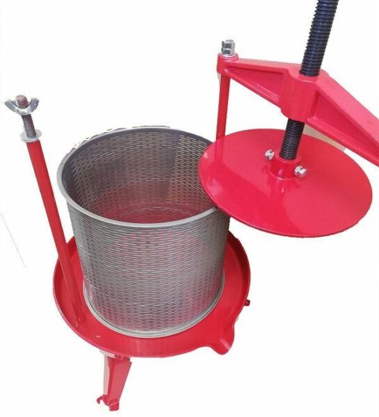 Heavy Duty 14L Stainless steel Bucket Fruit Press with T Handle ...