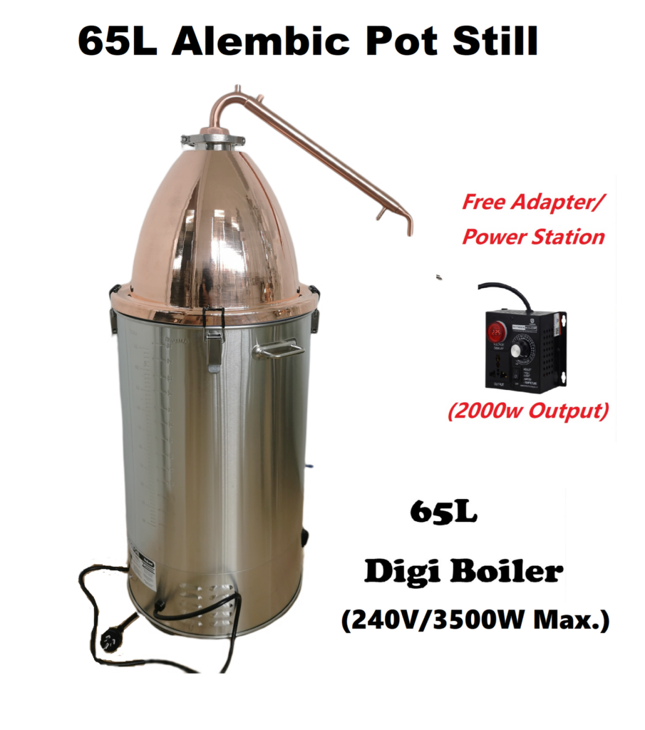 Alembic Copper Dome and Condensor Still Kit for 65L boiler - Brewers Choice