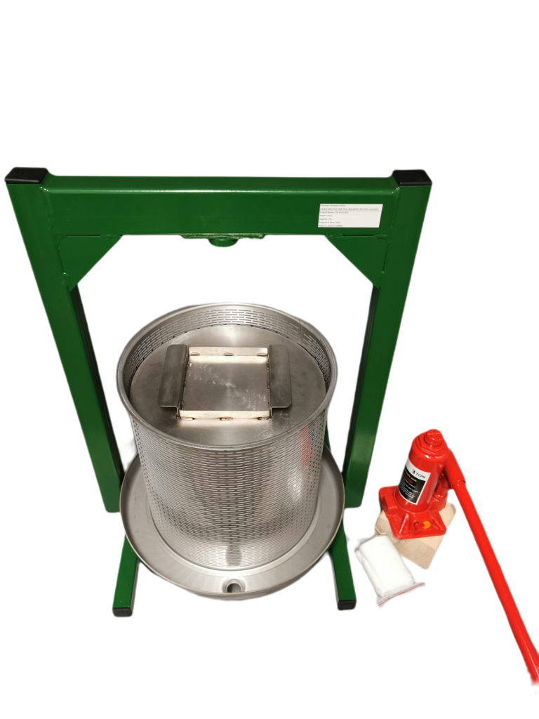 Heavy Duty 23L Stainless steel Hydraulic Press - Brewers Choice