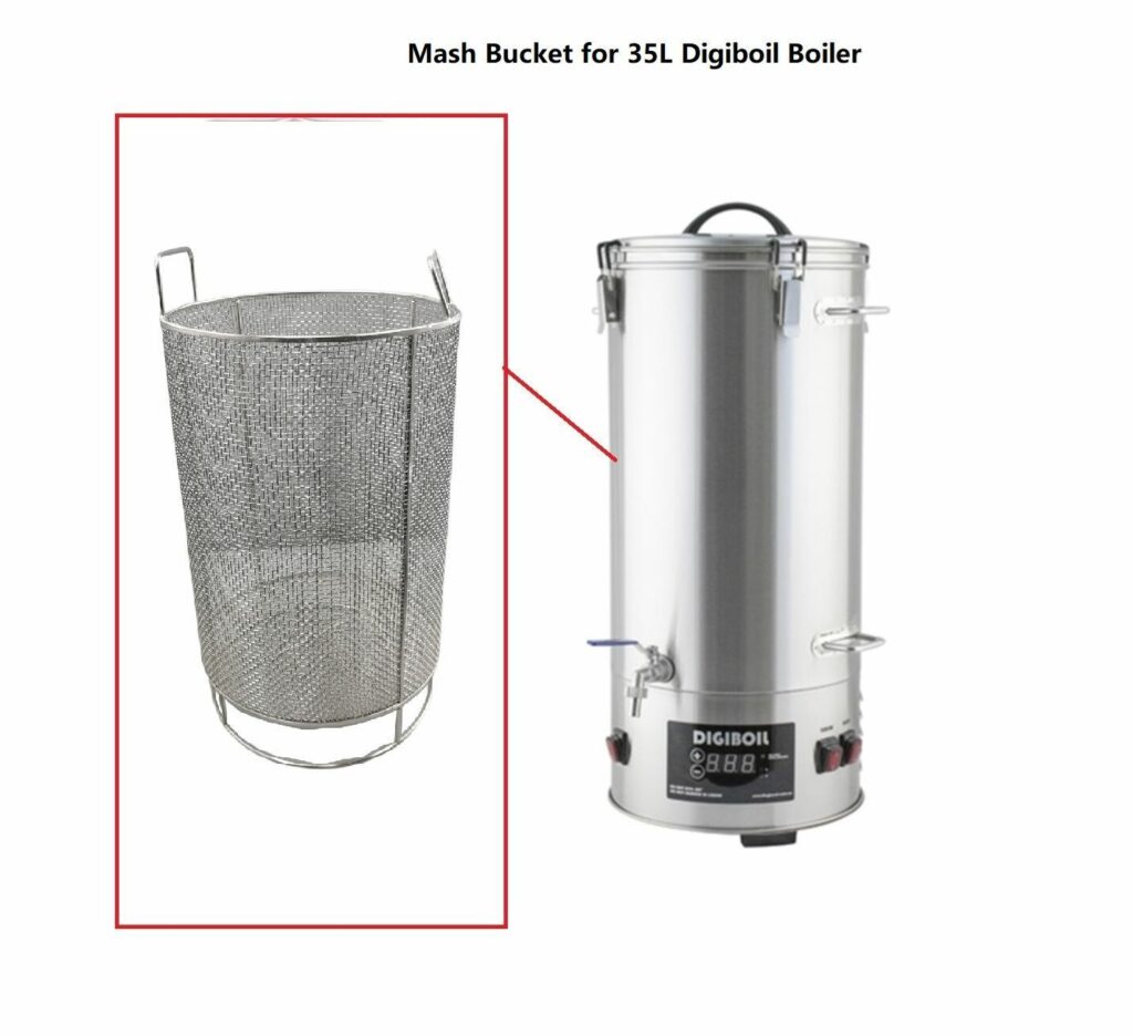 Stainless steel Mash Bucket for 35L Digiboil- Brew with the Digi Boiler ...