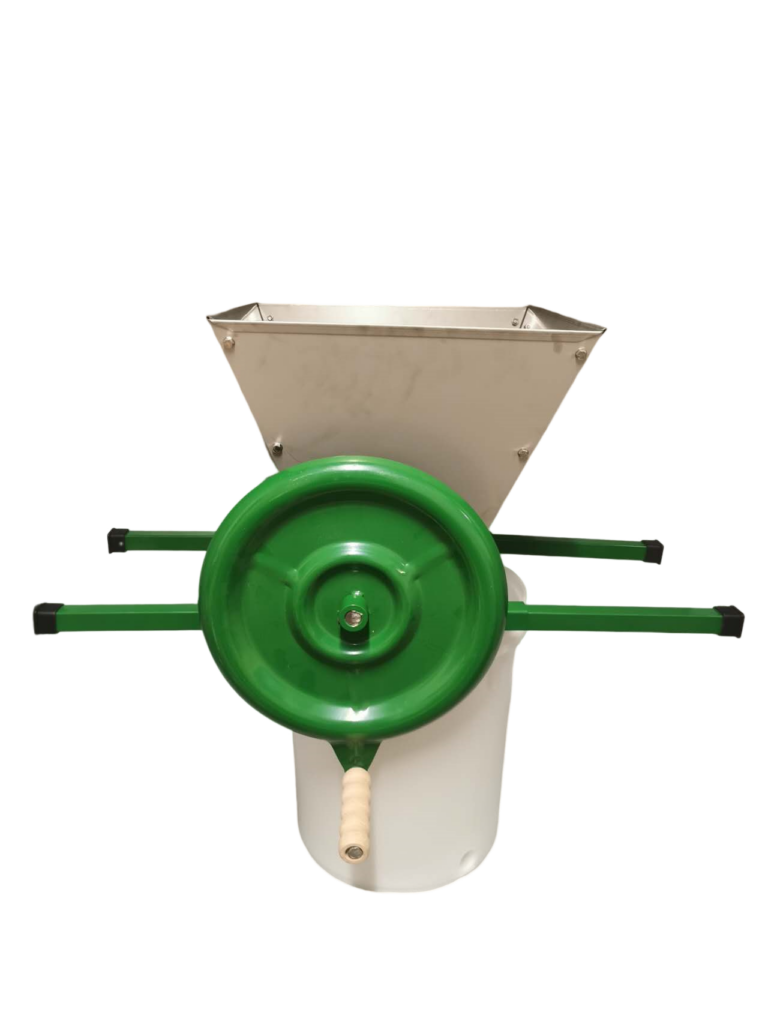 Manual 20L Stainless Steel Hopper Grape Crusher - Brewers Choice