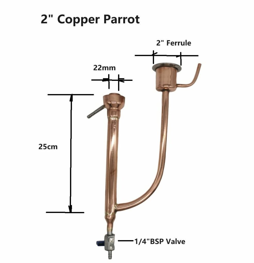 2" Tri-clover Fitting Copper Parrot - Brewers Choice