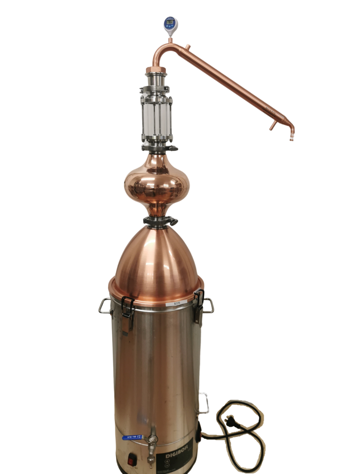 35L Alembic Copper Pot still With Onion V3510 - With sight glass ...