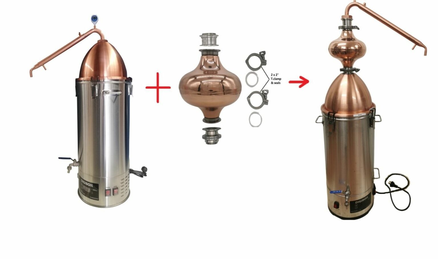 35L Alembic Copper Pot still With Onion V3510 - With sight glass ...