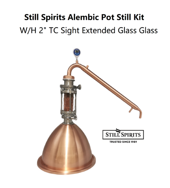 Still spirits Copper Dome & Pot Still WH Sight Glass Kit - Brewers Choice