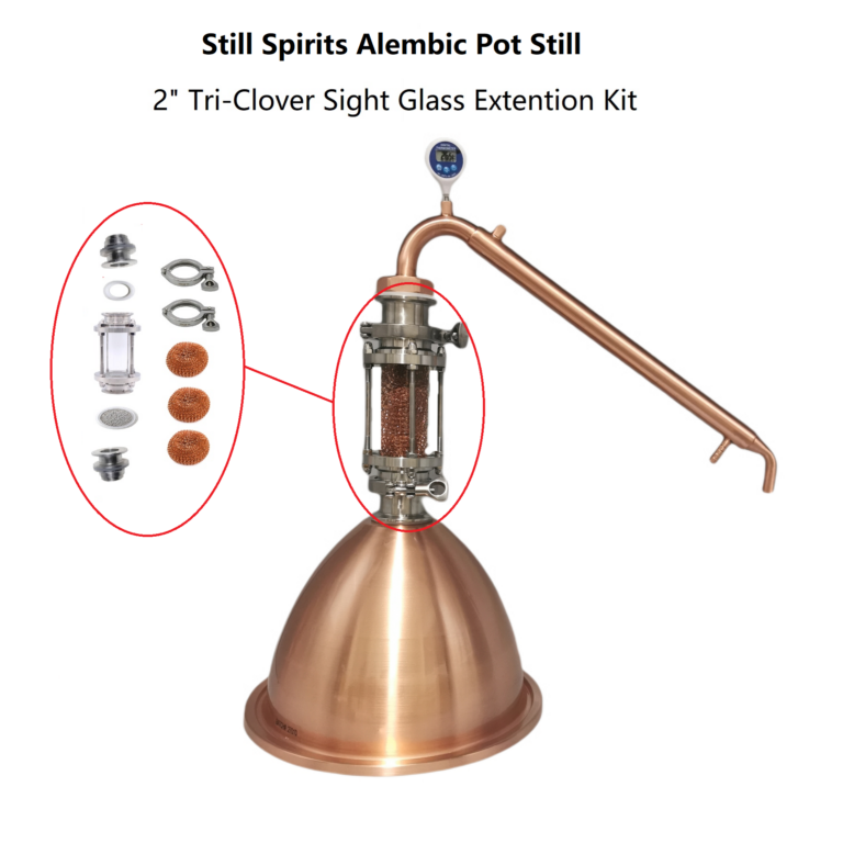 Still spirits Copper Dome & Pot Still WH Sight Glass Kit - Brewers Choice