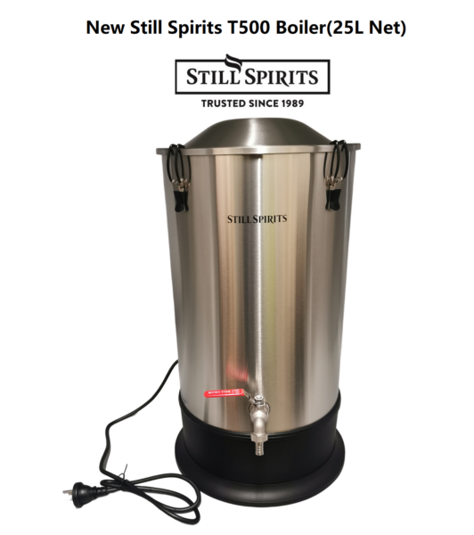 New Still Spirits T500 Stainless Steel Electrical Turbo Boiler 25L ...