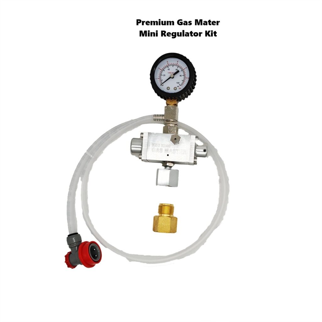 Premium Universal Mini Gas Master Co2 Regulator Kit - Brewers Choice
