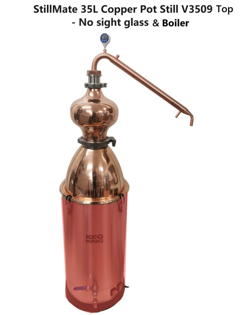35L Alembic Copper Pot still Top V3509 No Boiler - No sight glass ...