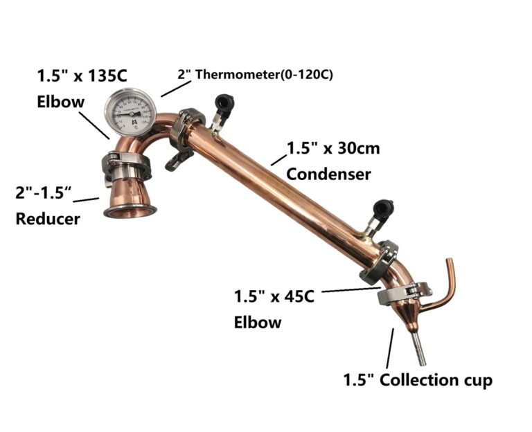 Stillmate Modular Alembic Pot Still Copper Condensor Kit - Brewers Choice