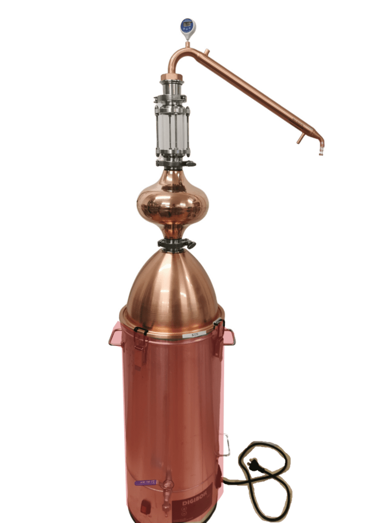 35L Alembic Copper Pot Still V3510 Top parts With Onion & Sight Glass ...
